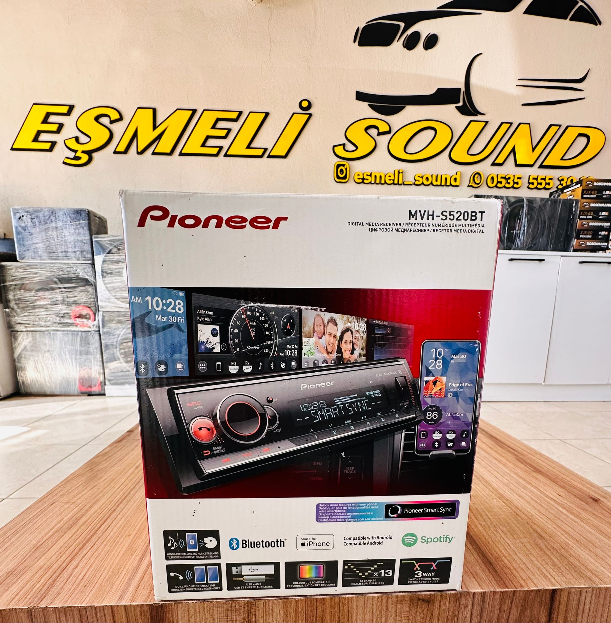 PIONEER MVH-S520BT 4X50 TEYP